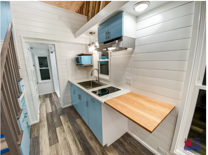 20-ft. Tiny House With A Retro Kitchenette Built by Indigo River Tiny Homes