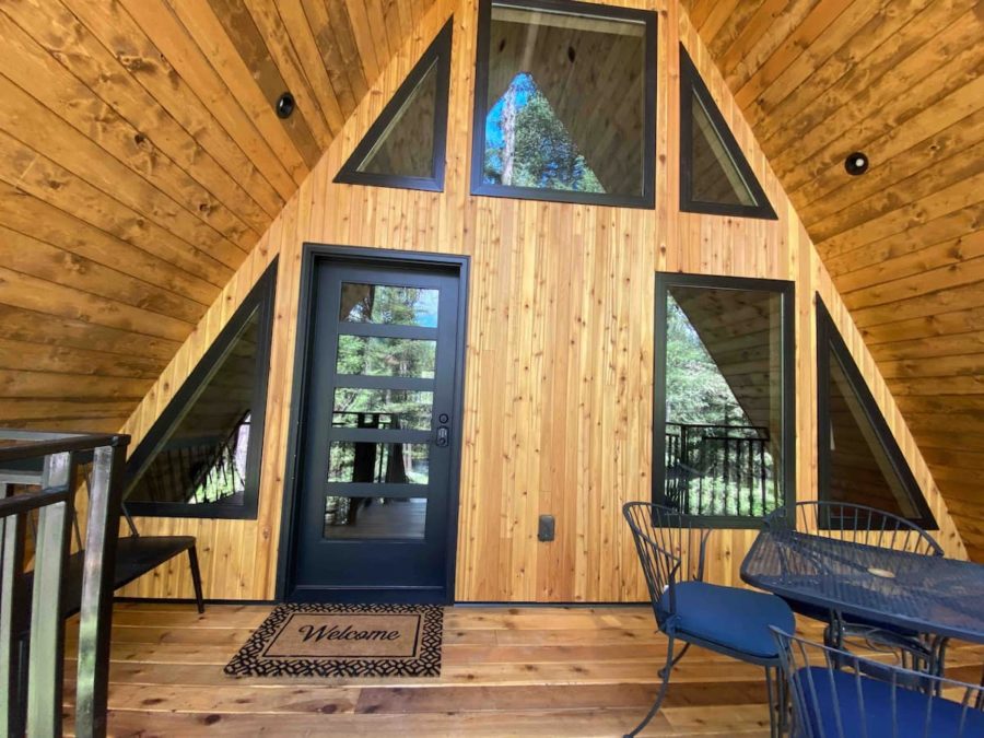 Modern, Lifted A-frame Cabin in the Woods