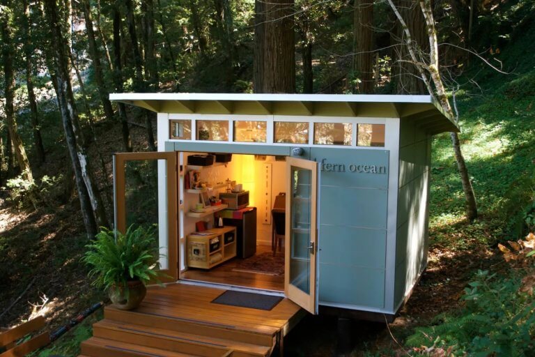 Studio-Style Modern Tiny Cabin in the Redwoods