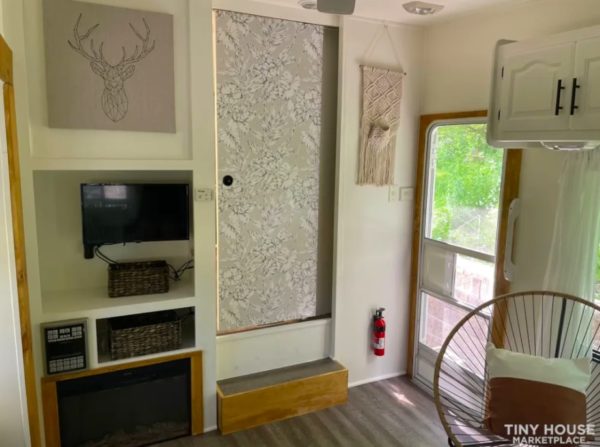 Renovated 5th Wheel RV Turned Tiny Cottage On Wheels