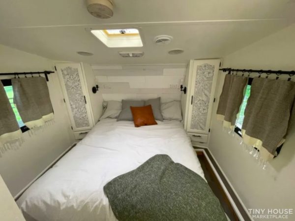 Renovated 5th Wheel RV Turned Tiny Cottage On Wheels