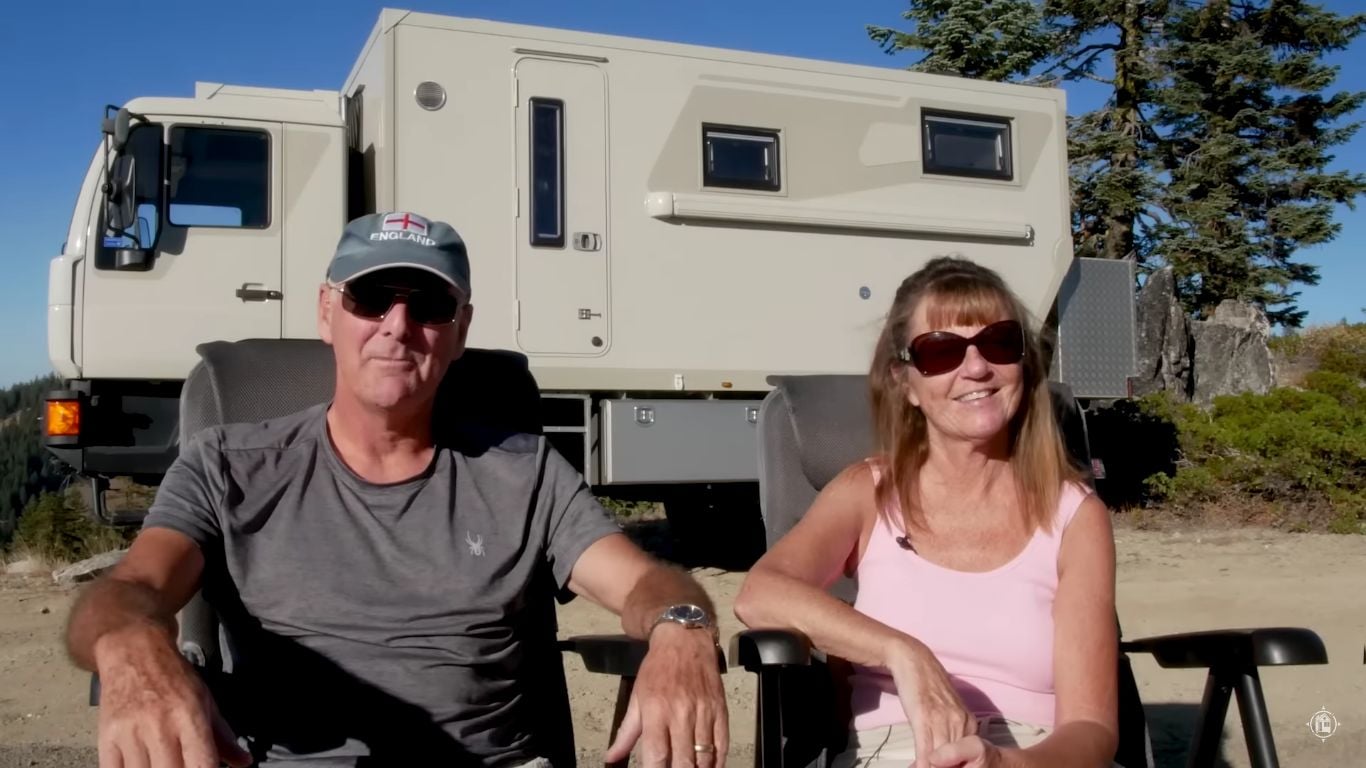 Retired British Couple’s Snowplow Turned Overlander