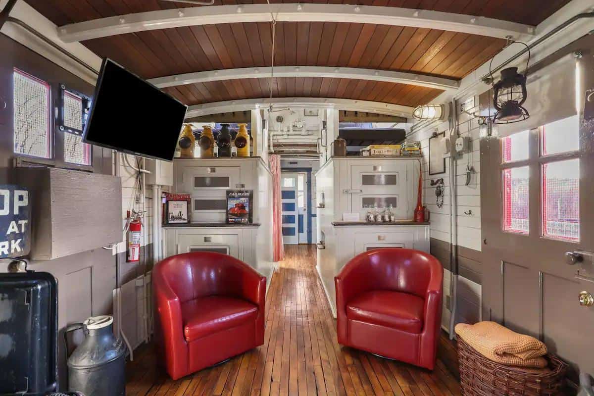 Trainmaster’s Inn: Retro Caboose Vacation Stay