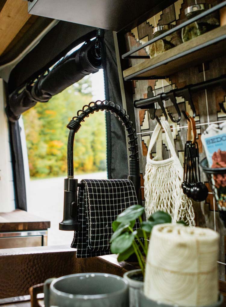 The Custom 'Rustic Cabin' Van Conversion by Drifter Vans