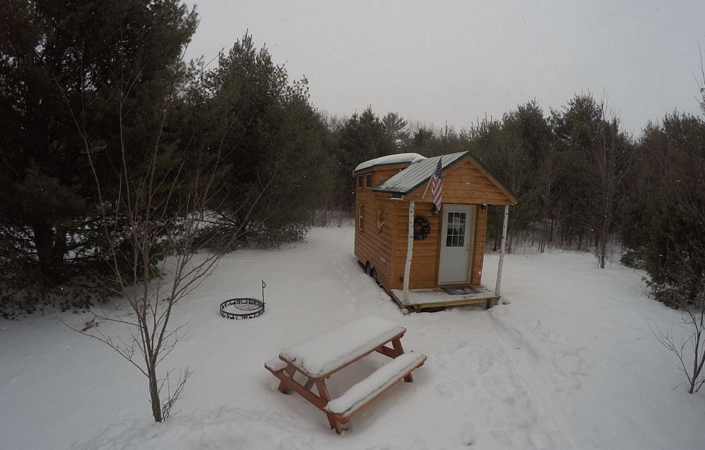 Rolling Cabin: A Tiny House on Wheels Retreat Near the Wisconsin Dells