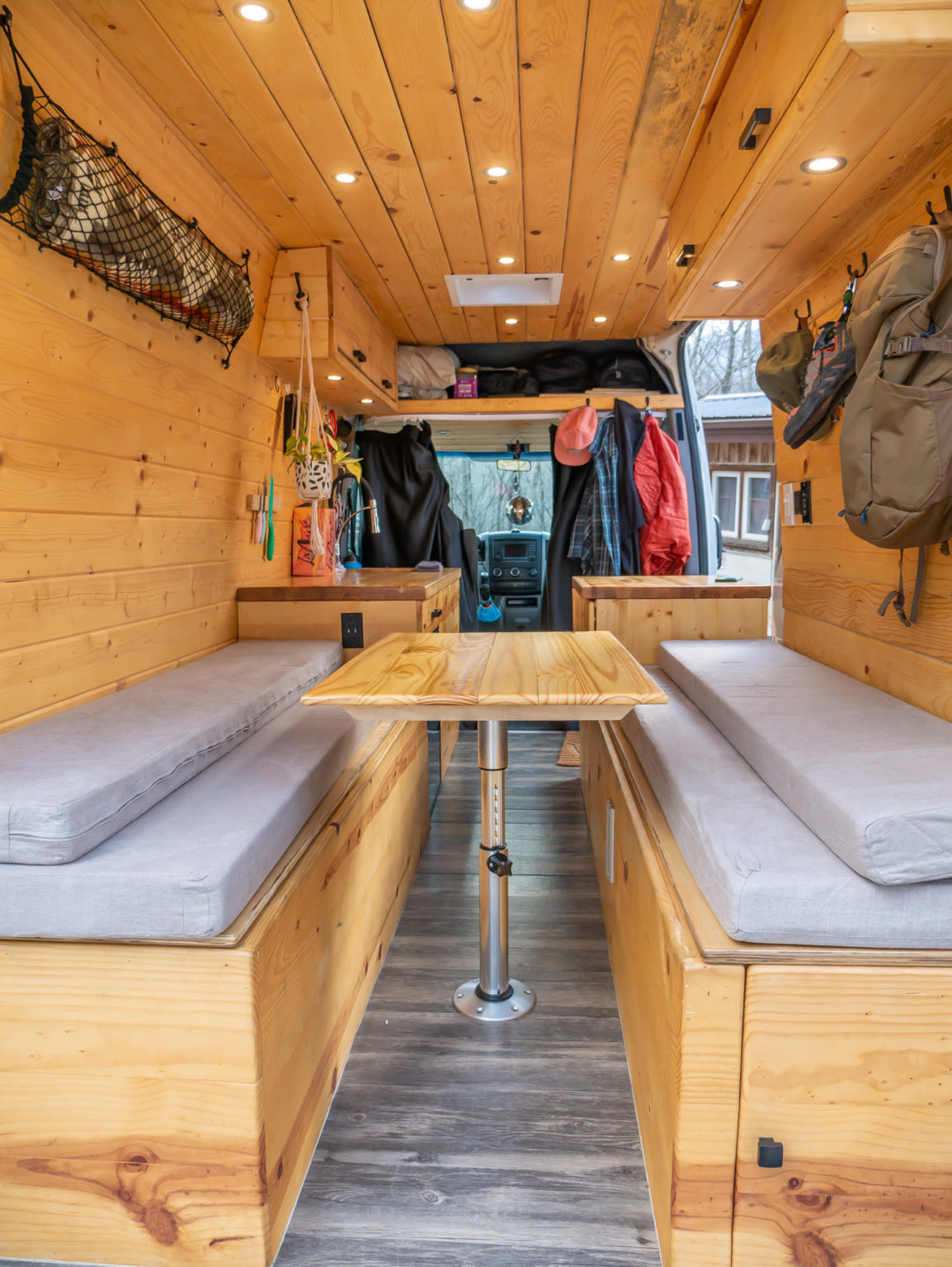 His Pine Cabin Van Conversion