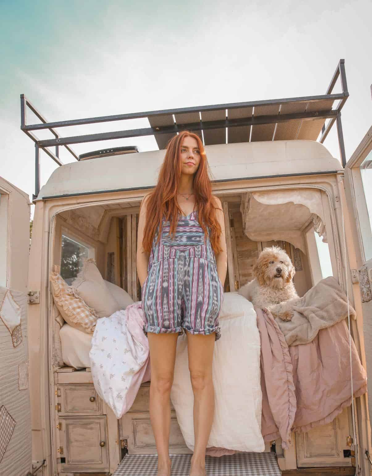 Shabby Chic Shuttle Bus Feels Like a Cozy Cottage on Wheels!
