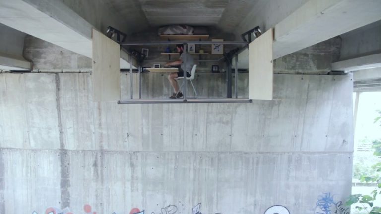 Man Builds a Secret Studio Under a Bridge in Spain!