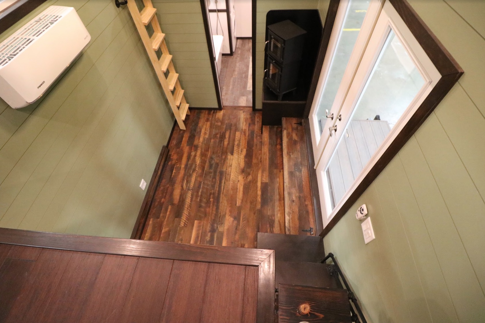 Steampunk Tiny House with Flip Down Porch, Full Size Bathroom, and ...