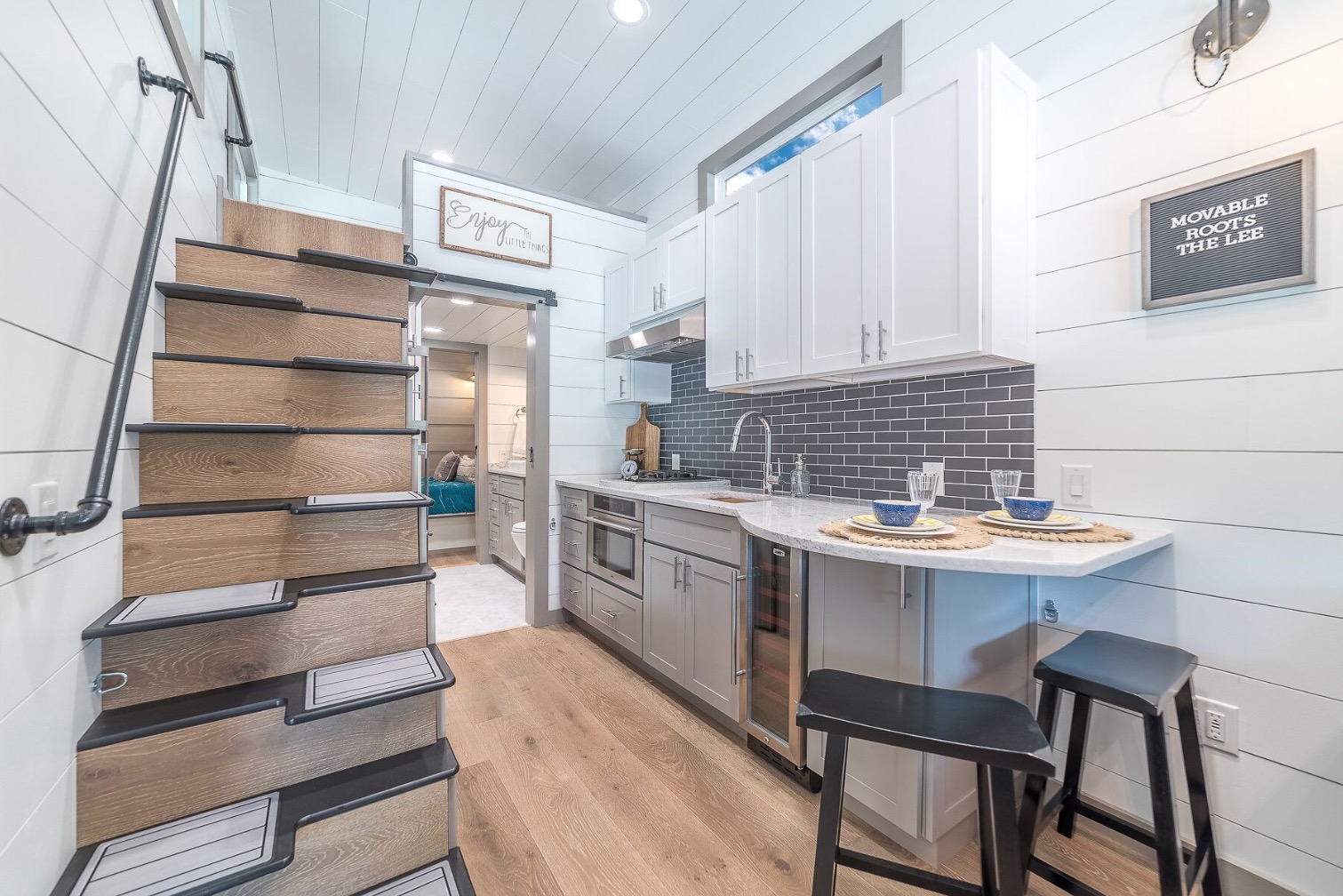 Beautiful 34ft Lee Tiny House on Wheels by Movable Roots