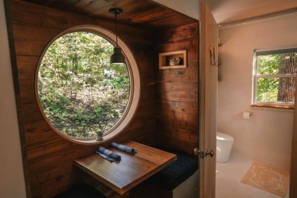 The Nook: A Hand-Built Tiny Cabin With an Indoor Swing