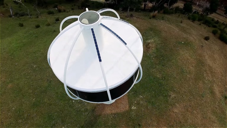 The Skysphere: Modern High Tech Tiny Cabin with 360 Views