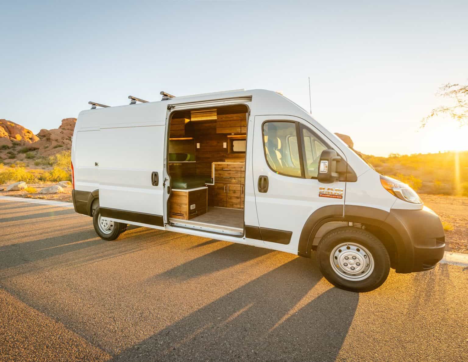 The Yeti: Pre-Owned Promaster 2500 High Roof 159″ Stealth Cabin Van