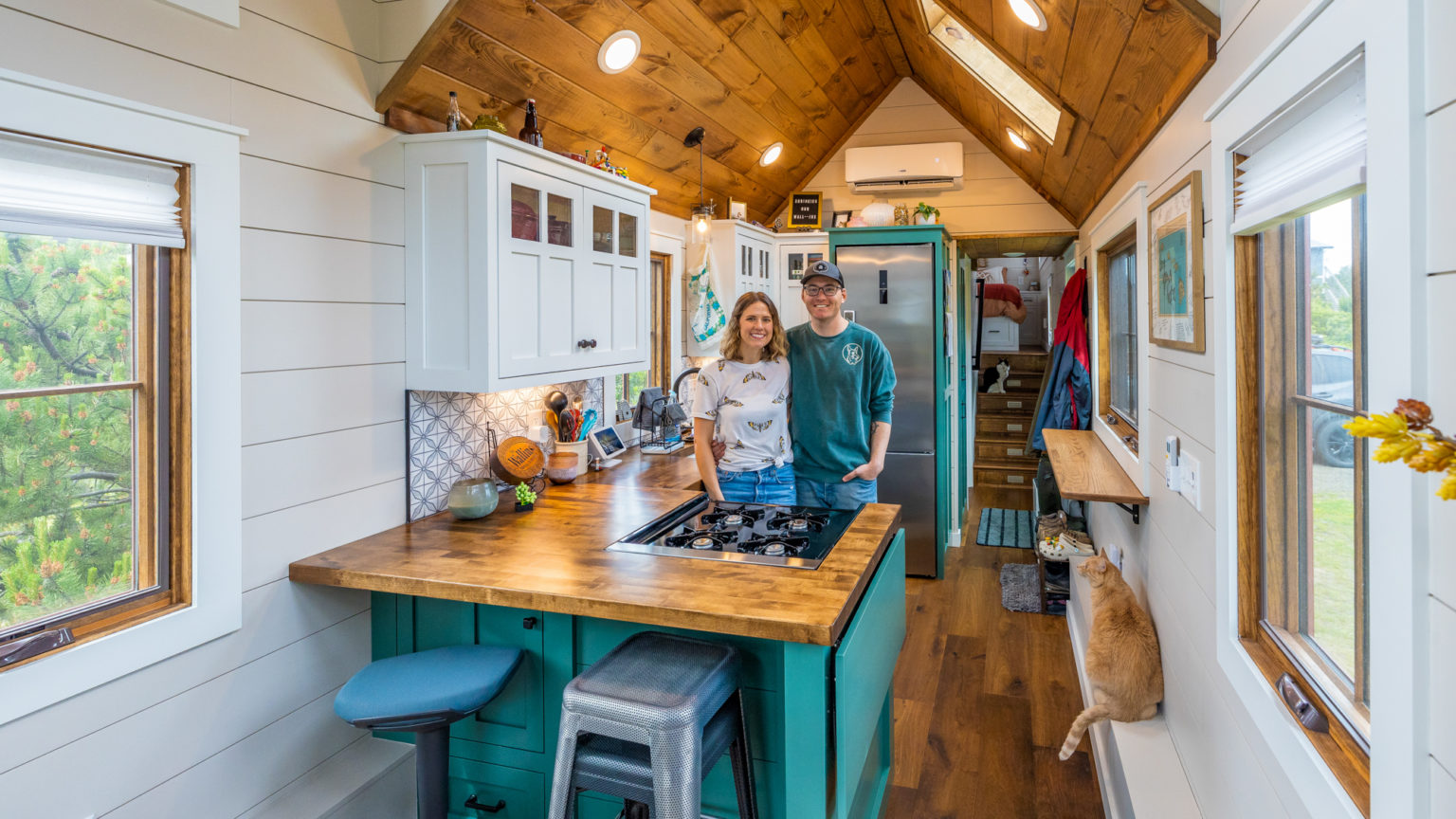 Their Gooseneck Timbercraft Tiny Home at Tiny Tranquility