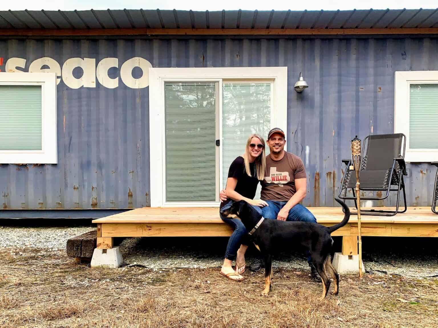 Their Shipping Container Cabin and RV Life