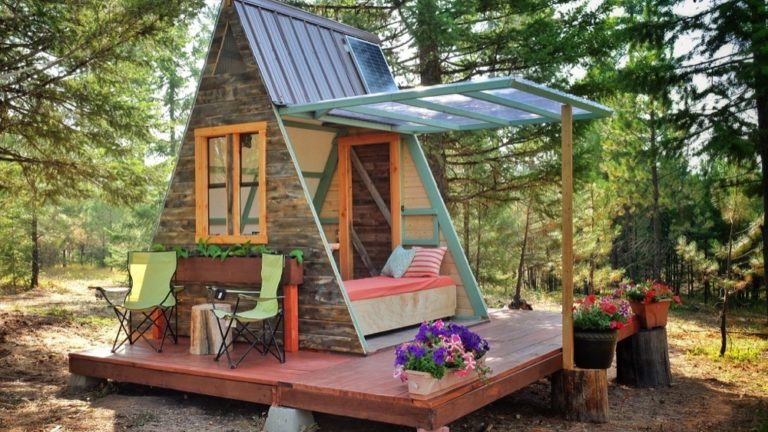 $700 Micro A-frame Cabin Built in 3 Weeks