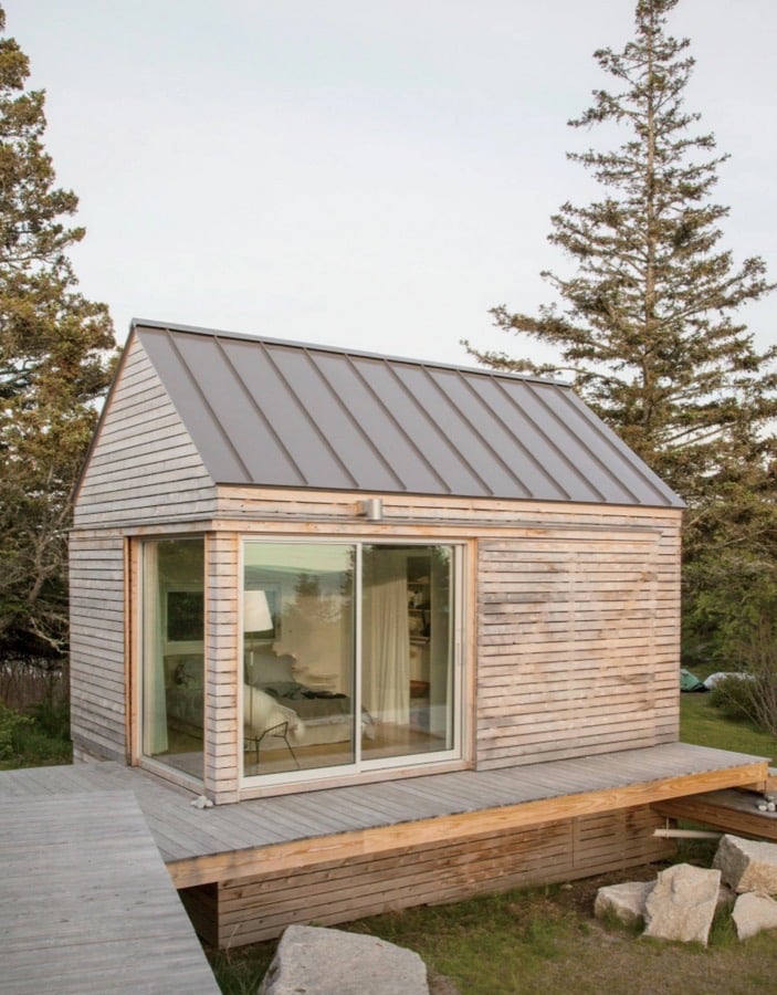 Tiny Cabin Trio in Vinalhaven, Maine