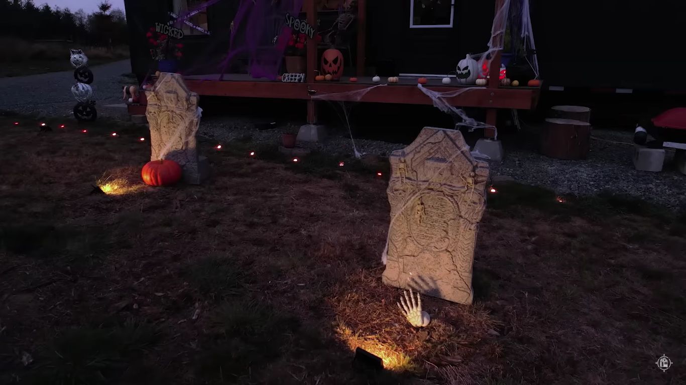 Her Tiny Home Got a Spooky Makeover