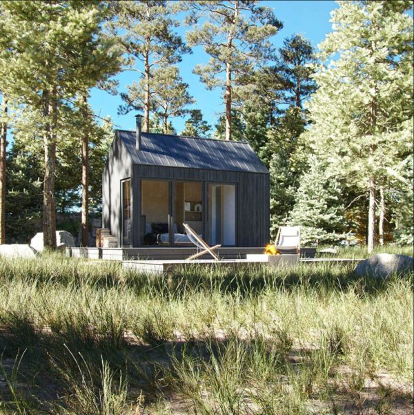 144 Square Foot Scandinavian Cabin Plans