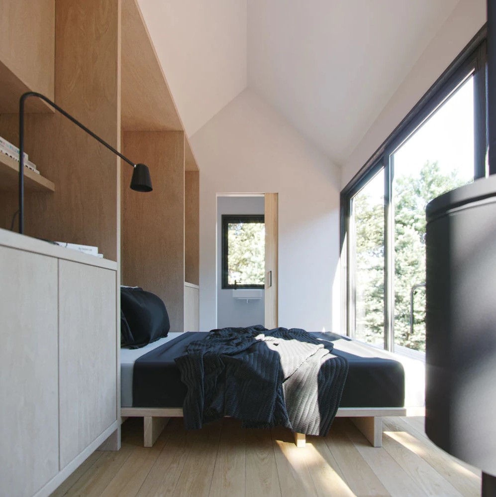 144 Square Foot Scandinavian Cabin Plans