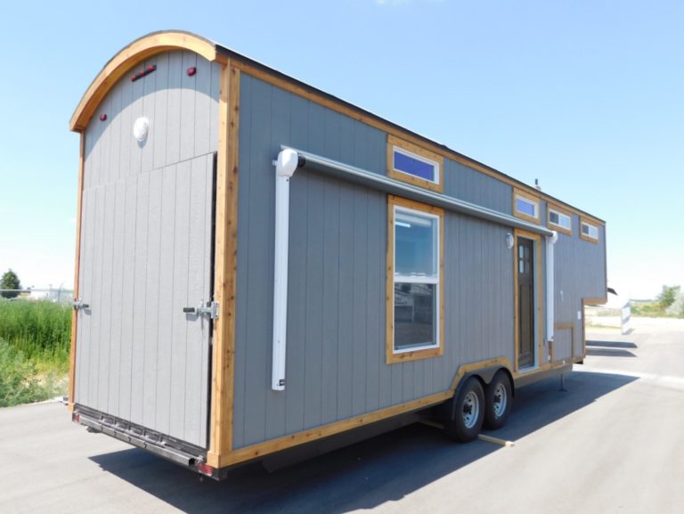 Tiny House Toy Hauler RV: A Tiny House on Wheels with a Garage!