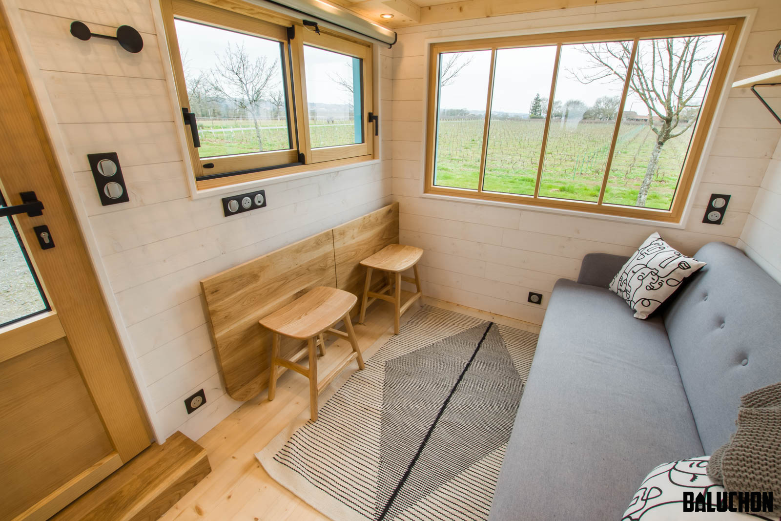 Their Baluchon Tiny House with Mesh Catwalk