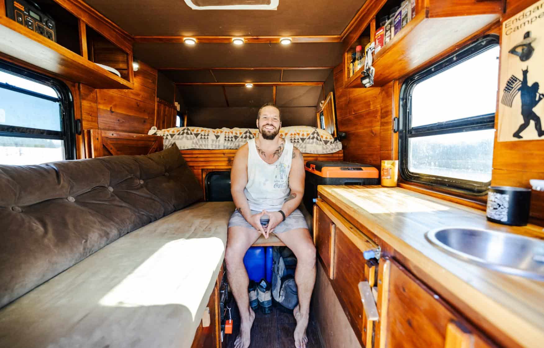 Veteran’s $15K Custom Built Truck Camper