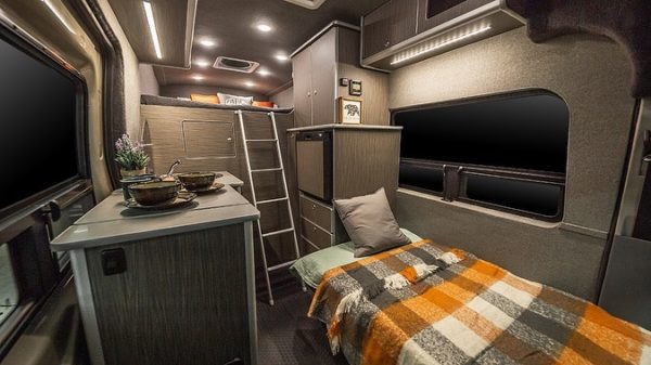 TransMoto Van Conversion by Wilderness Vans with Dirt Bike Storage