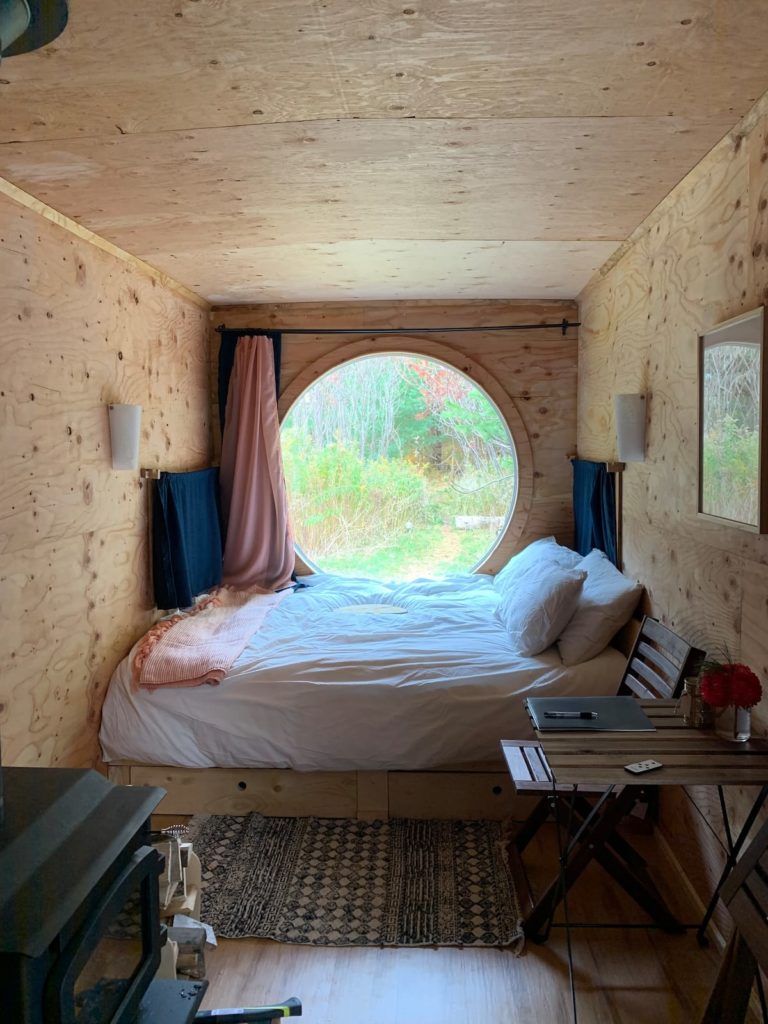 Basic Tiny Cabin With Round Window; Toronto