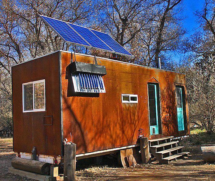 Man Builds 200 Sq. Ft. Solar Off Grid Tiny House