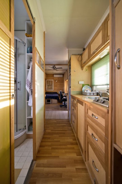 Box Truck Converted into Amazing DIY Solar Mobile Cabin