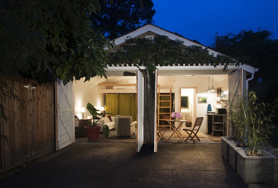 Two-Car Garage Converted into Backyard Tiny Cottage