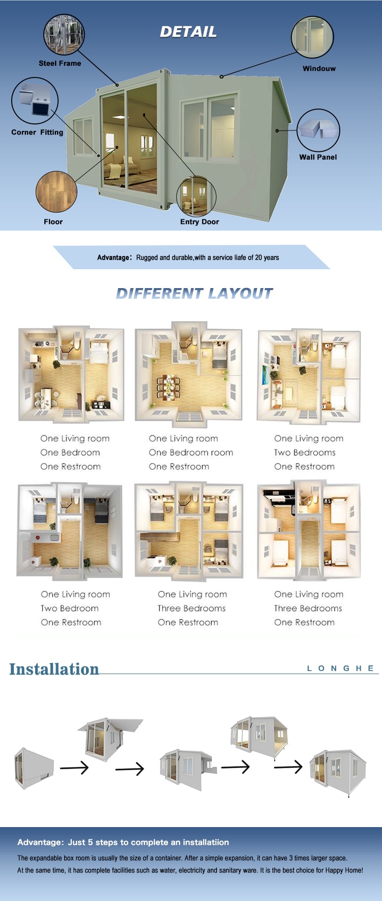 350-sq.-ft. Expandable 2-Bedroom Tiny House By PreFabulous Homes