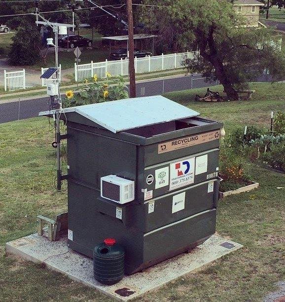 Professor Living Simply in 33 Sq. Ft. Dumpster Tiny House