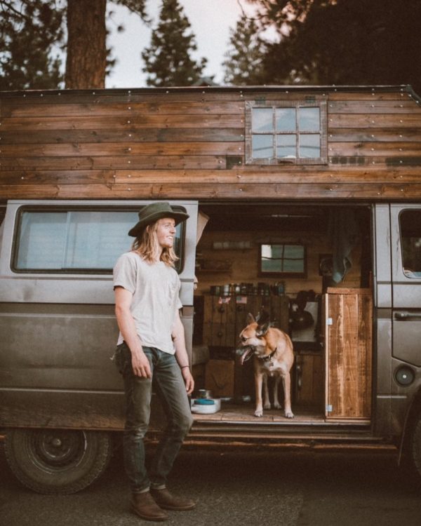 He's Been Living in His Rustic Cabin Van Conversion for 4 Years