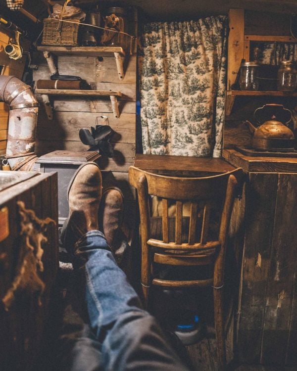 He's Been Living in His Rustic Cabin Van Conversion for 4 Years