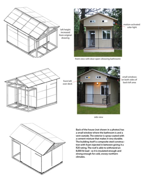 100 Sq. Ft. Hummingbird Tiny House with Loft