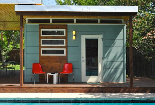 Two Poolside Tiny Houses: High-End Humble Living?