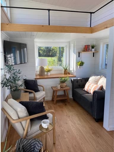 Gorgeous 30x10 Leola Tiny Home w/ Cozy Living Room