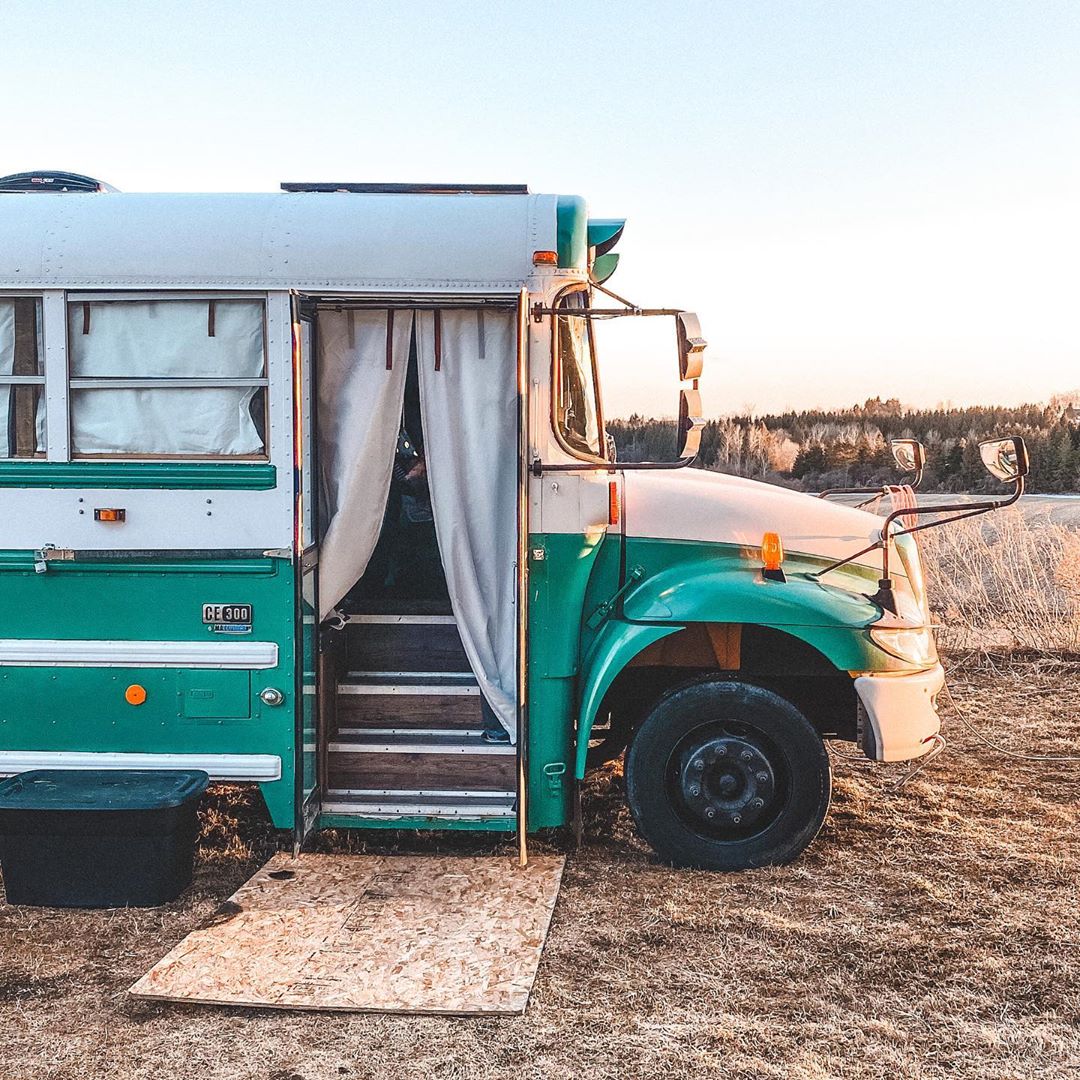 Marie & Ben’s Canadian Short Bus Conversion Lifestyle