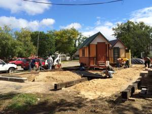 Tiny House Community for Homeless Finishes 3rd Tiny Home
