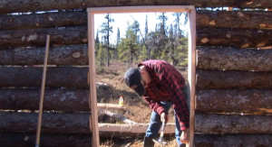 Father/Son Build Tiny Pioneer Log Cabin in Alaska in 15 Days
