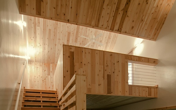 Small Modern Polygon Cabin with Loft