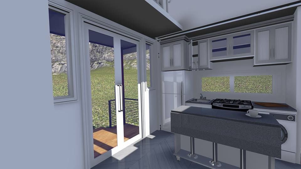 Man Invents Expandable Tiny Houses with Pop Outs