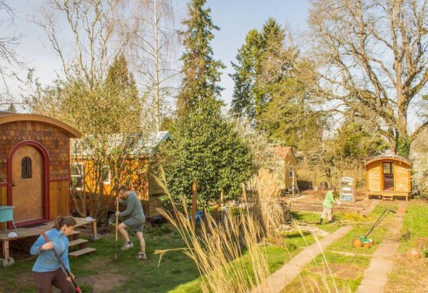 Seven Friends Build Simple Tiny House Community