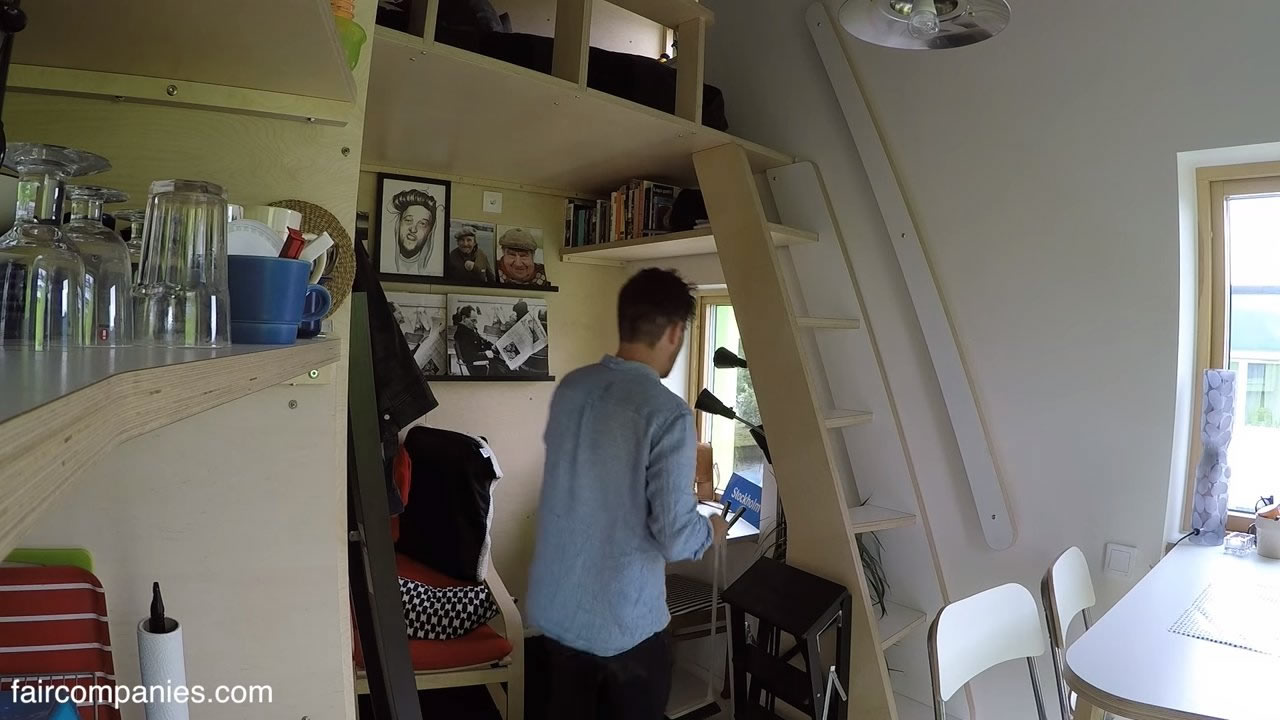 Sweden using Tiny Cabins as College Dorms
