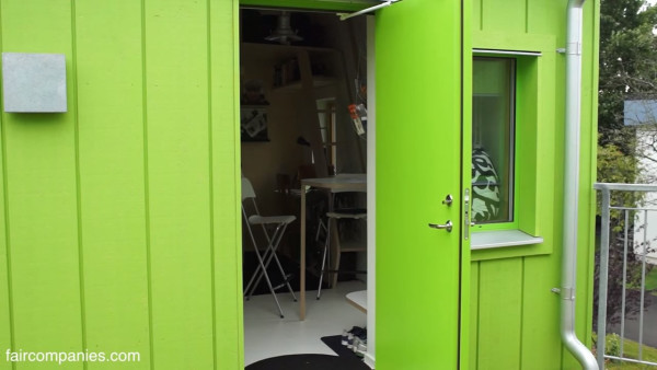 Sweden using Tiny Cabins as College Dorms