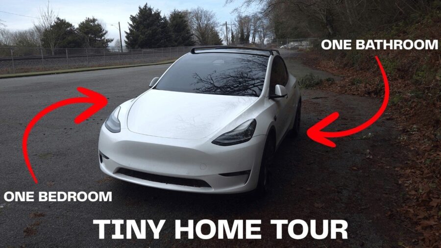 Full Tour: Living Full-Time in a Tesla Model Y “Tiny Home”