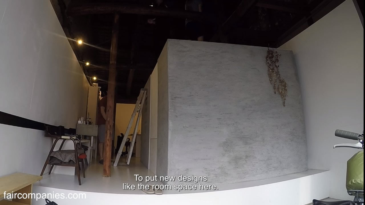 Tiny Cube House Built within Office Space to Use as Home