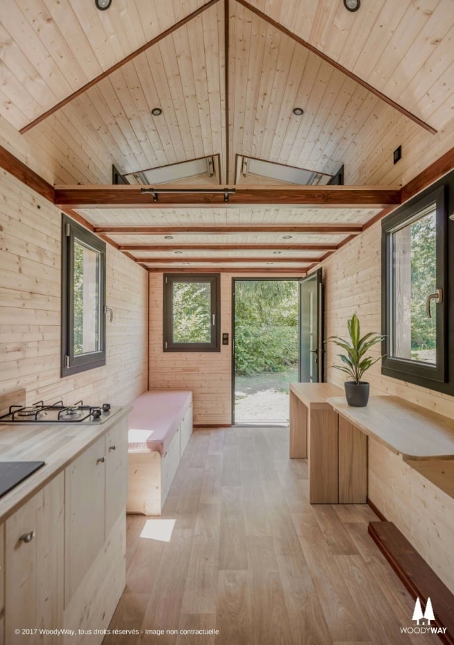 190 Sq. Ft. Tiny Cottage on Wheels by WoodyWay